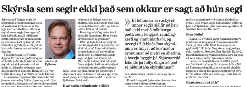 Villuljós í ESB-umræðum | Dagbók | Björn Bjarnason - bjorn.is